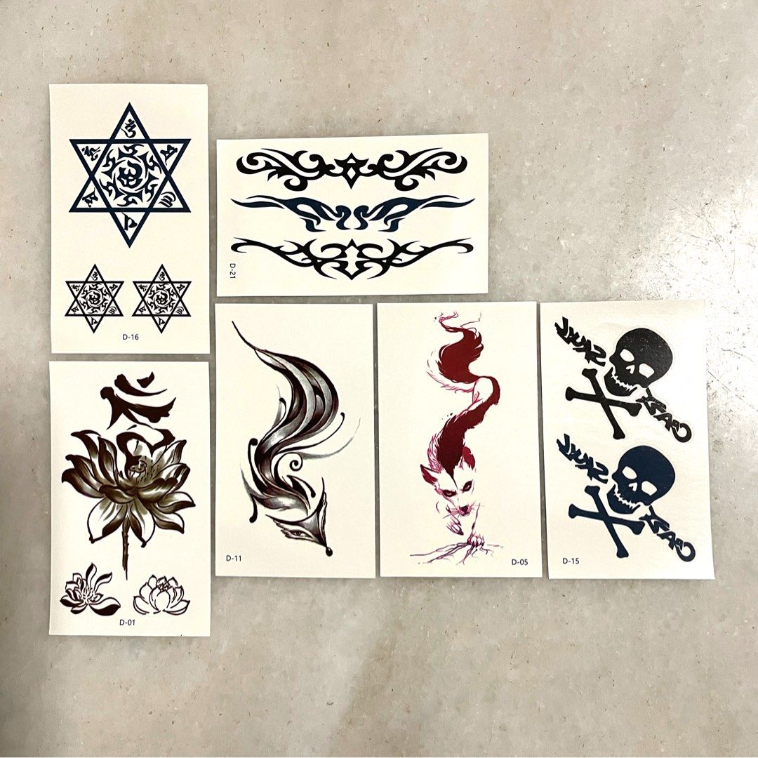 Sticker Tattoos, Hobbies & Toys, Stationery & Craft, Art & Prints on ...