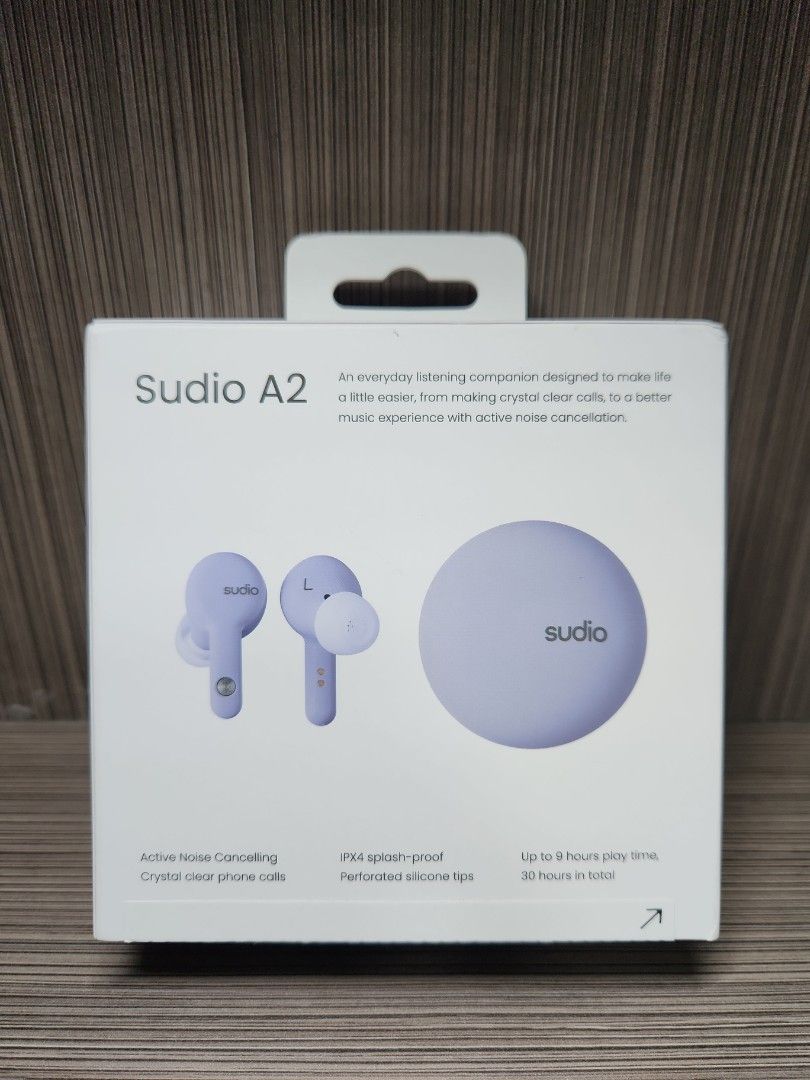 Sudio A2 wireless Bluetooth earbuds purple, Audio, Earphones on Carousell