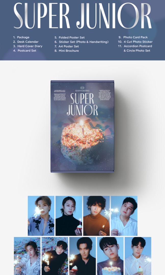 SUPER JUNIOR 2023 SEASON'S GREETINGS, Hobbies & Toys, Memorabilia & Collectibles, K-Wave on ...