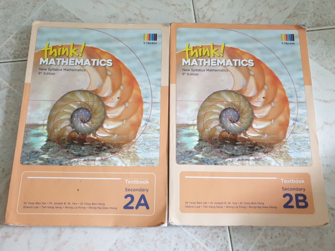 Think mathematics textbook 2A and 2B (8th edition), Hobbies & Toys ...
