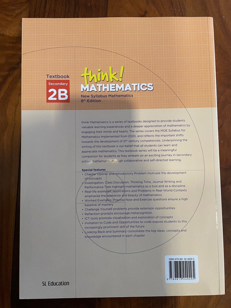 think! Mathematics textbook 2B, Hobbies & Toys, Books & Magazines ...