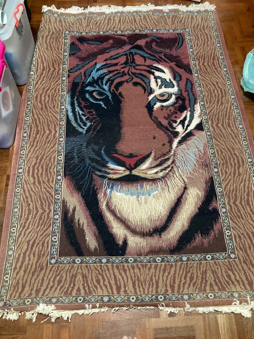 Tiger Persian carpet, Furniture & Home Living, Home Decor, Carpets ...