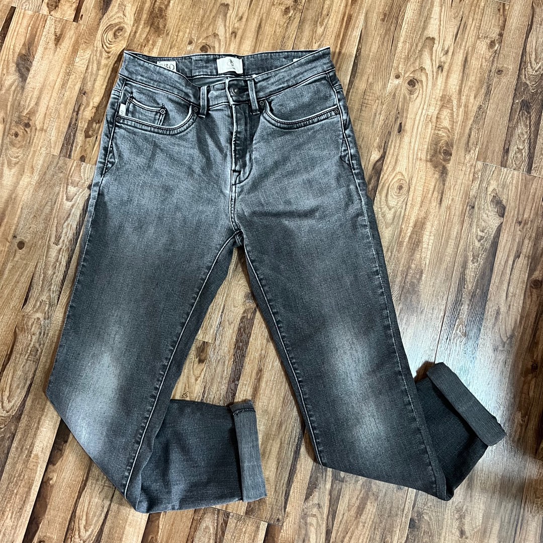 Timberland Jeans in dark faded grey slim, Men's Fashion, Bottoms, Jeans ...