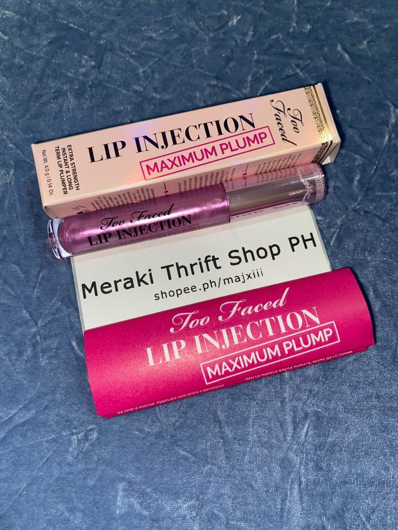 Too Faced Lip Injection Maximum Plump Full Size, Beauty & Personal Care ...