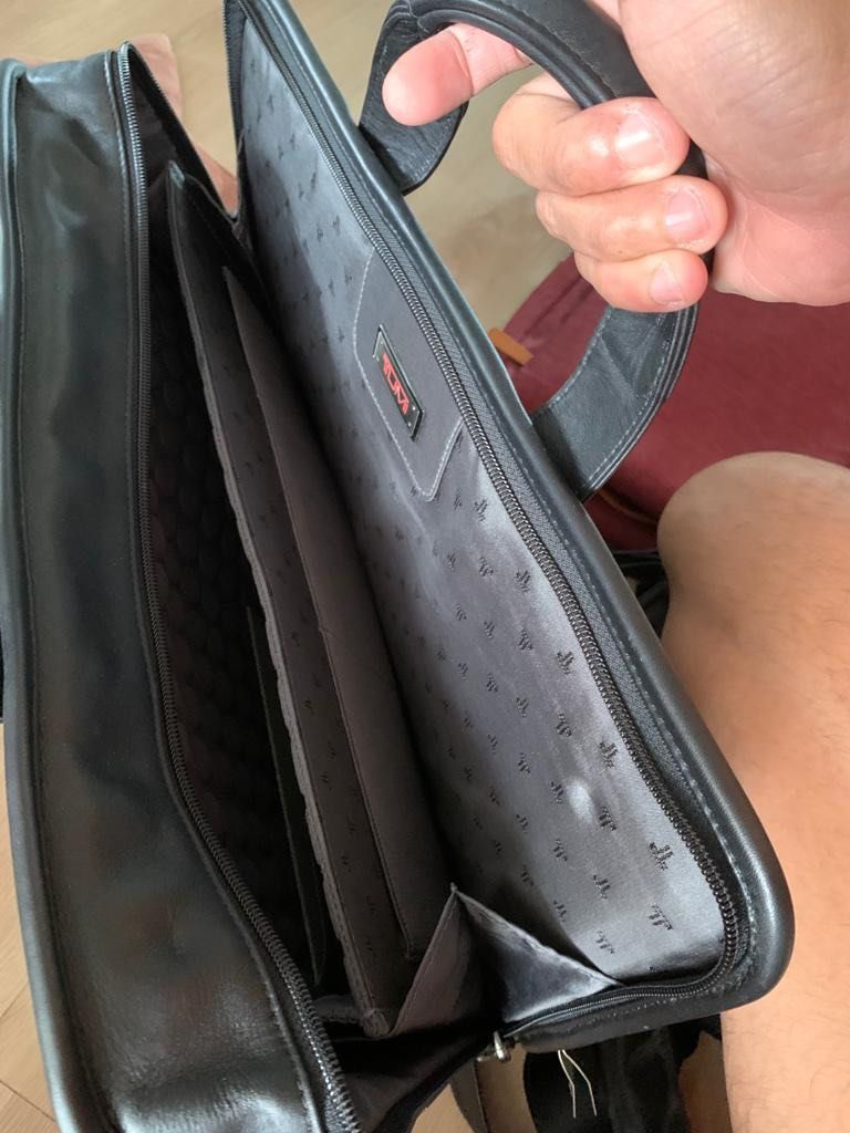 Tumi expandable computer flap brief, Men's Fashion, Bags, Briefcases on ...