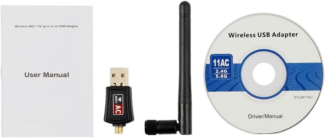 USB Wireless Adapter 600Mbps Realtek RTL8811CU Chipset With 2 dBi ...