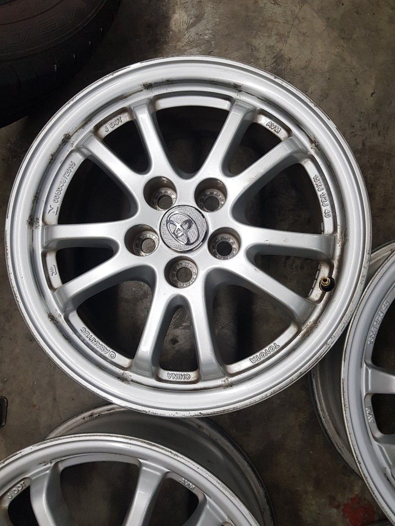 Used Original 15" Toyota Prius Rims Only, Car Accessories, Tyres & Rims ...