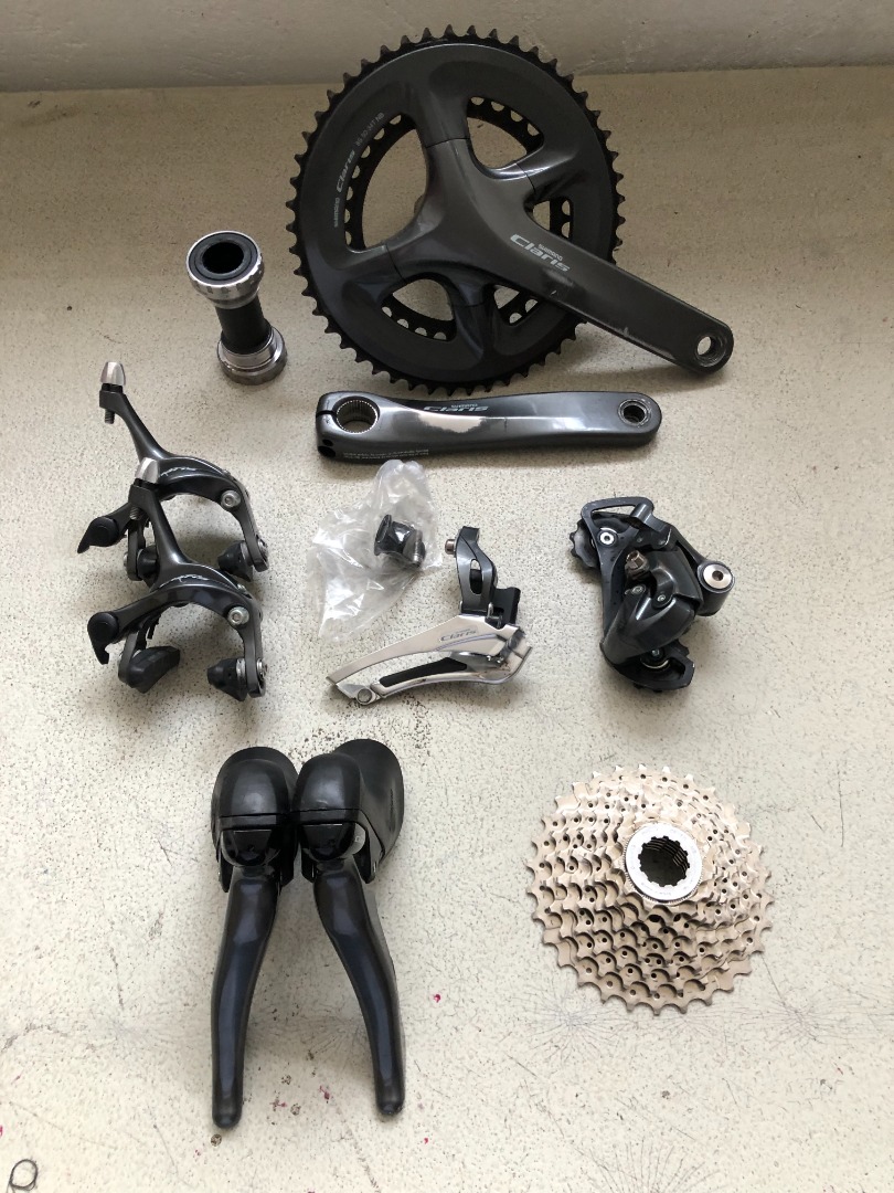 Used Shimano Claris R2000 2x8 speed 16speed Road Bike Groupset, Sports ...