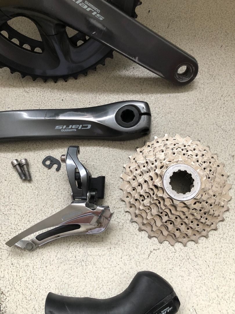 Used Shimano Claris R2000 2x8 speed 16speed Road Bike Groupset, Sports ...