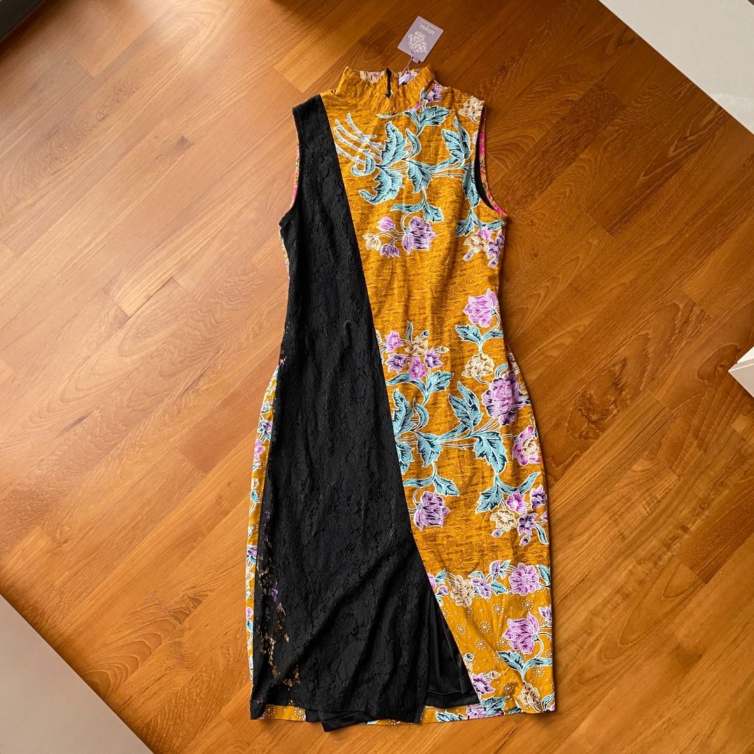 Utopia Batik Lace Wen Yi Cheongsam Qipao Dress, Women's Fashion ...