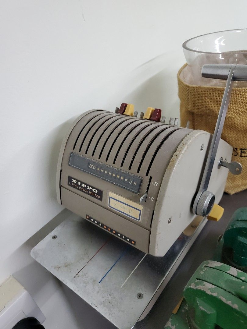 Vintage cheque writer, Hobbies & Toys, Memorabilia & Collectibles ...