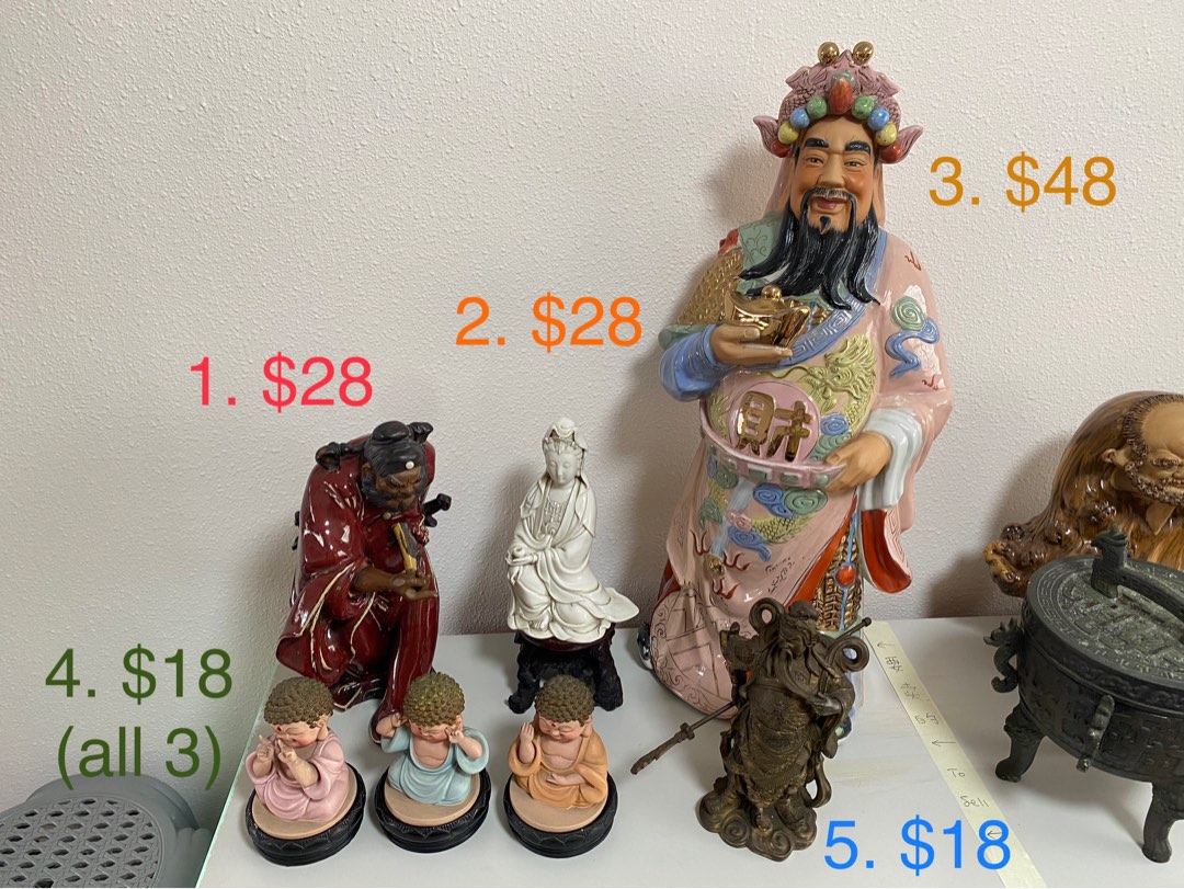 Vintage Chinese Statues Collectables, Hobbies & Toys, Memorabilia ...