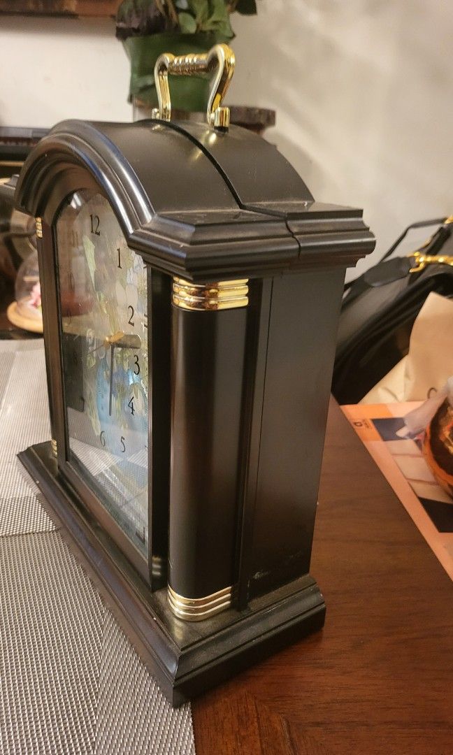 Vintage secret key holder table clock plastic, Furniture & Home Living ...