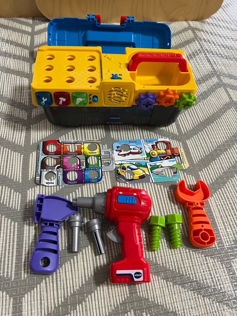 VTech 1st tool box (electronic toy), Babies & Kids, Infant Playtime on ...