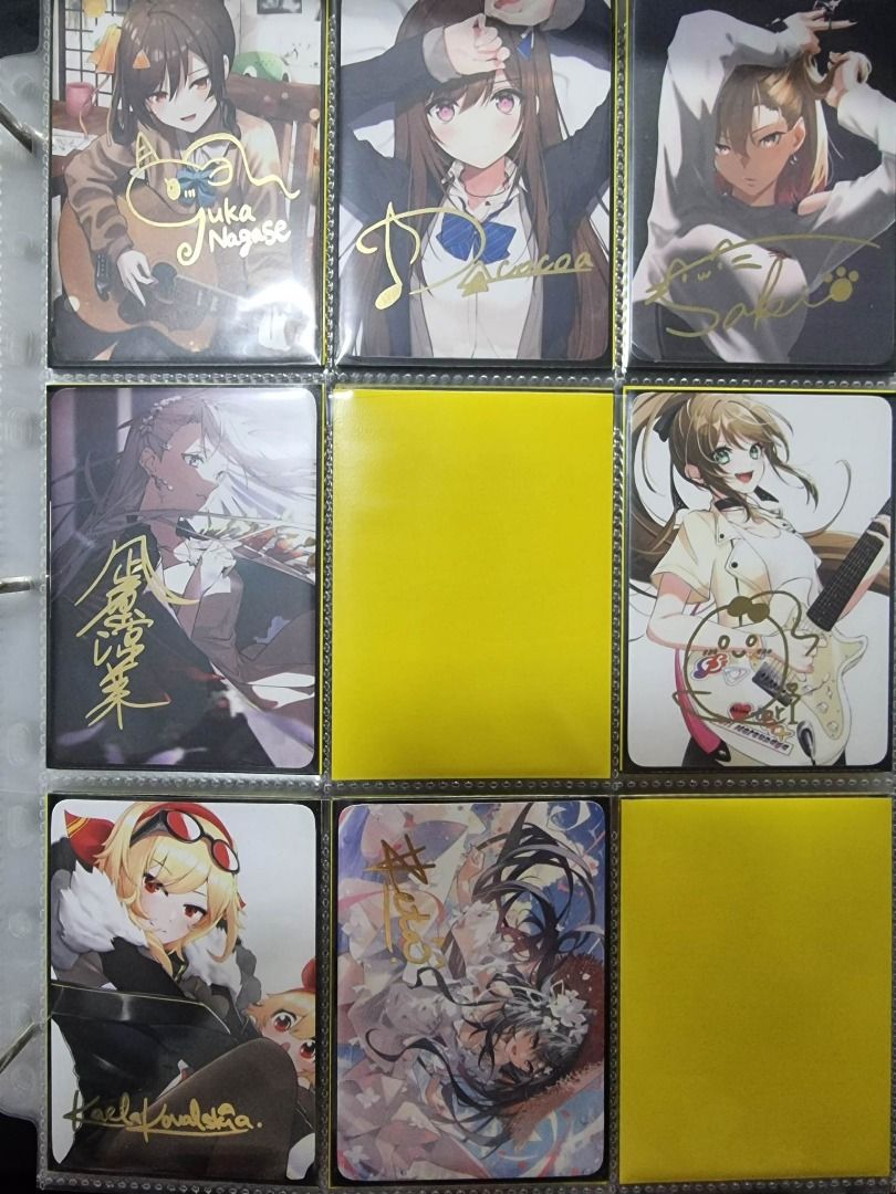 VTUBER HOLOLIVE NIJISANJI SIGNED PHOTO CARDS, Hobbies & Toys, Toys ...