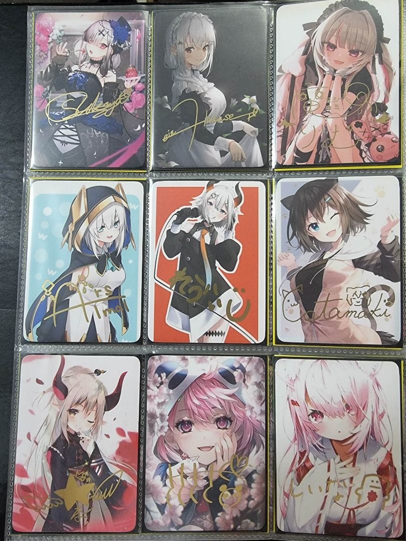 VTUBER HOLOLIVE NIJISANJI SIGNED PHOTO CARDS 2, Hobbies & Toys, Toys ...