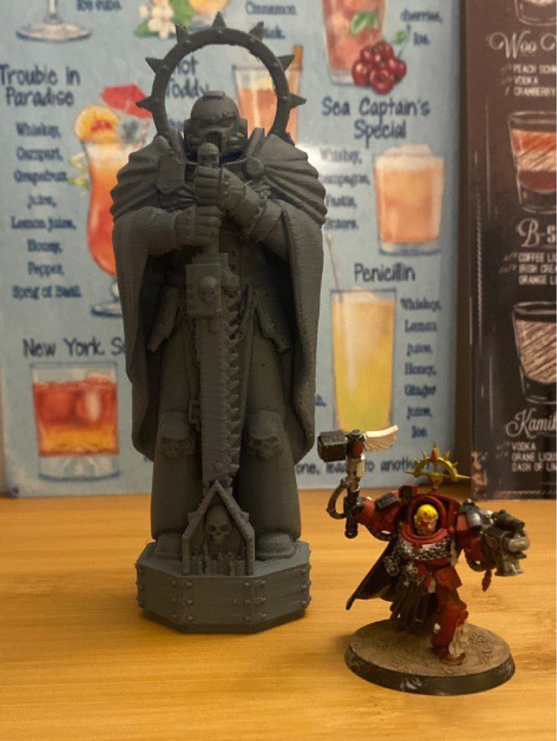 Warhammer 40k Kill team Statue terrain center piece large space marine ...