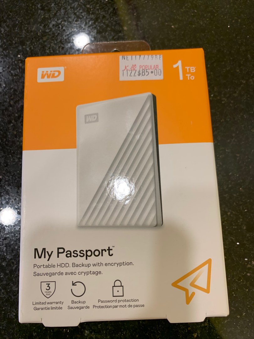 Wd My Passport Portable Hard Disk Drive 1tb Computers And Tech Parts And Accessories Hard Disks