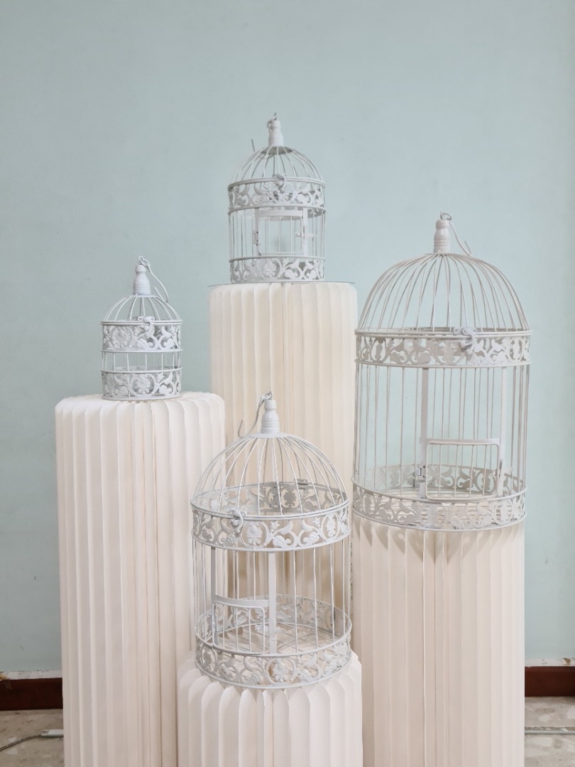 White Bird Cage set for Weddings, Birthdays and other Parties ...