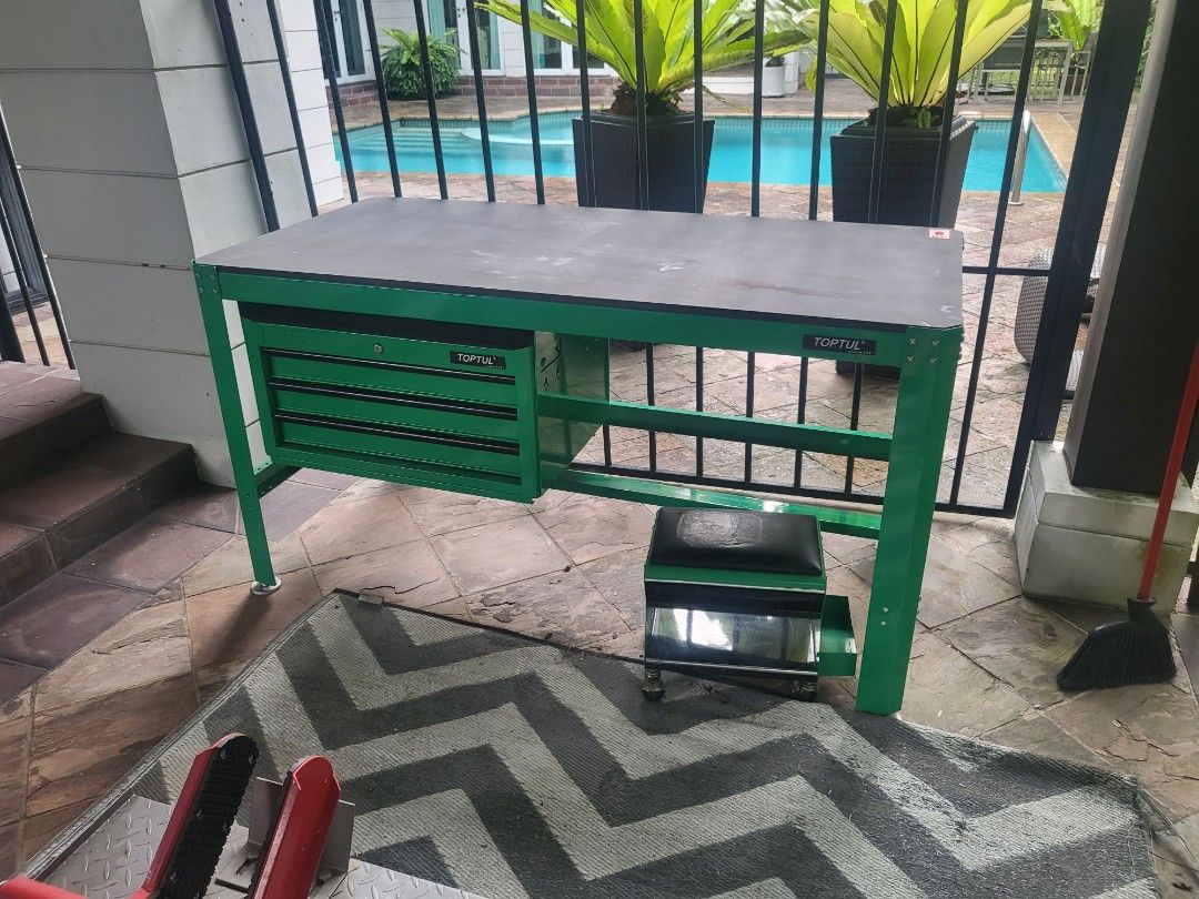 Work bench toptul plus tools, Furniture & Home Living, Furniture ...