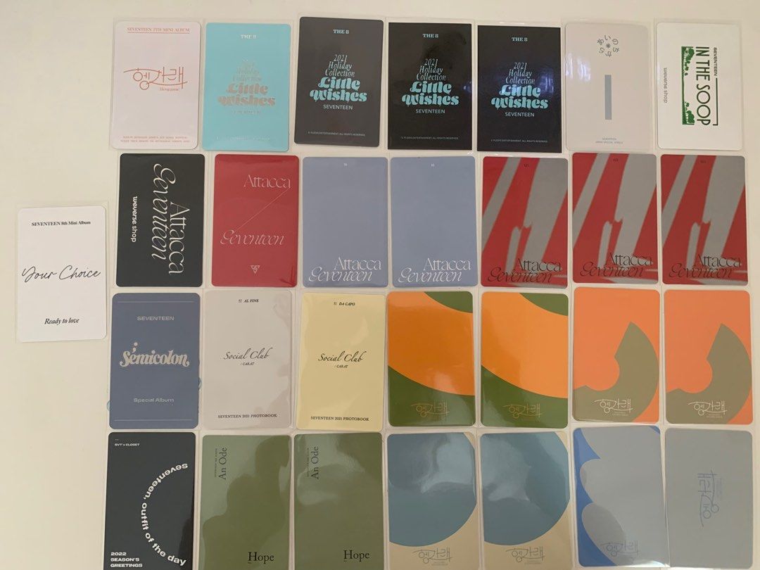 wts seventeen minghao/the8 pcs an ode ainochikara social club henggarae ...