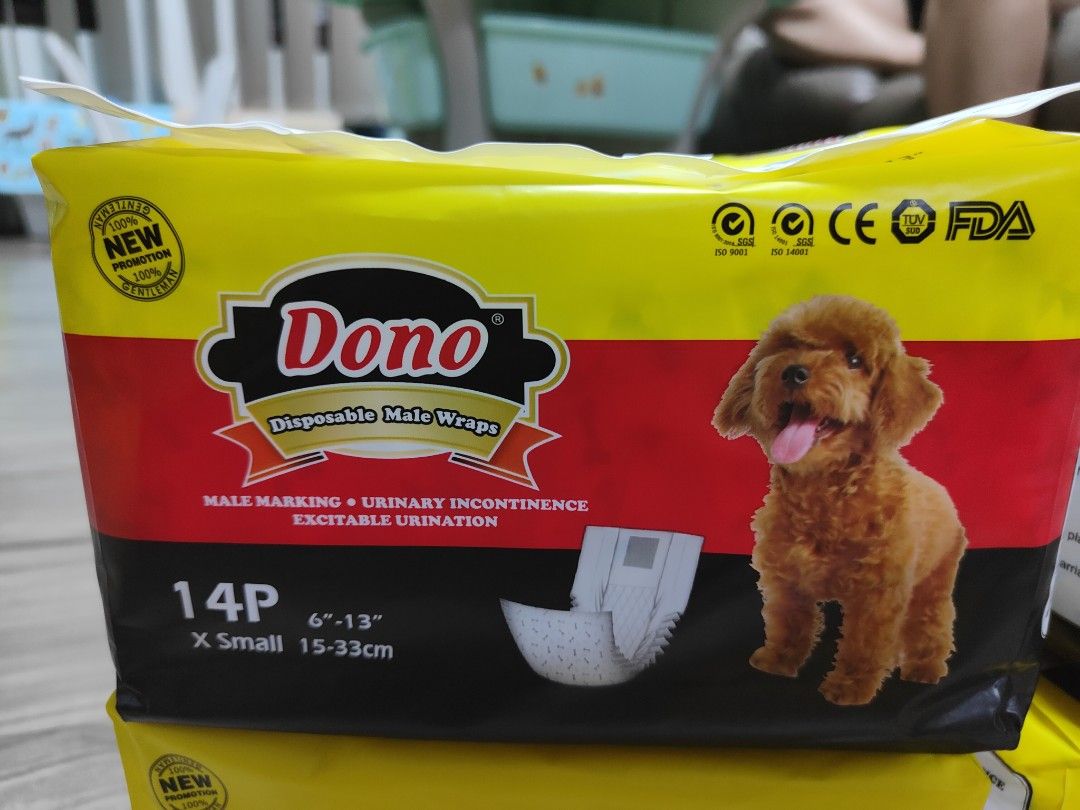 XS Dono male disposable diaper, Pet Supplies, Homes & Other Pet ...