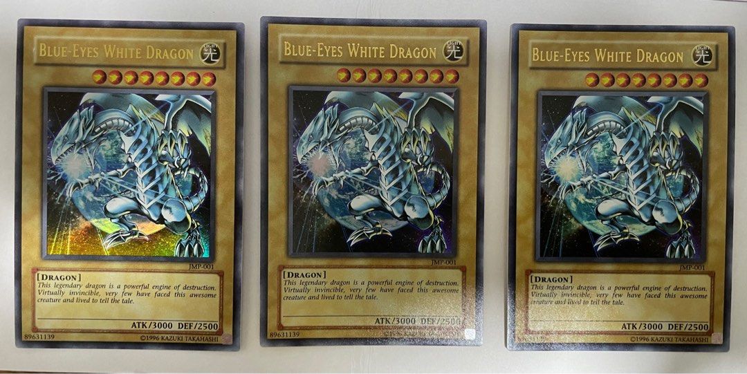 Yugioh Blue Eyes White Dragon Ultra Rare JMP-001, Hobbies & Toys, Toys & Games on Carousell