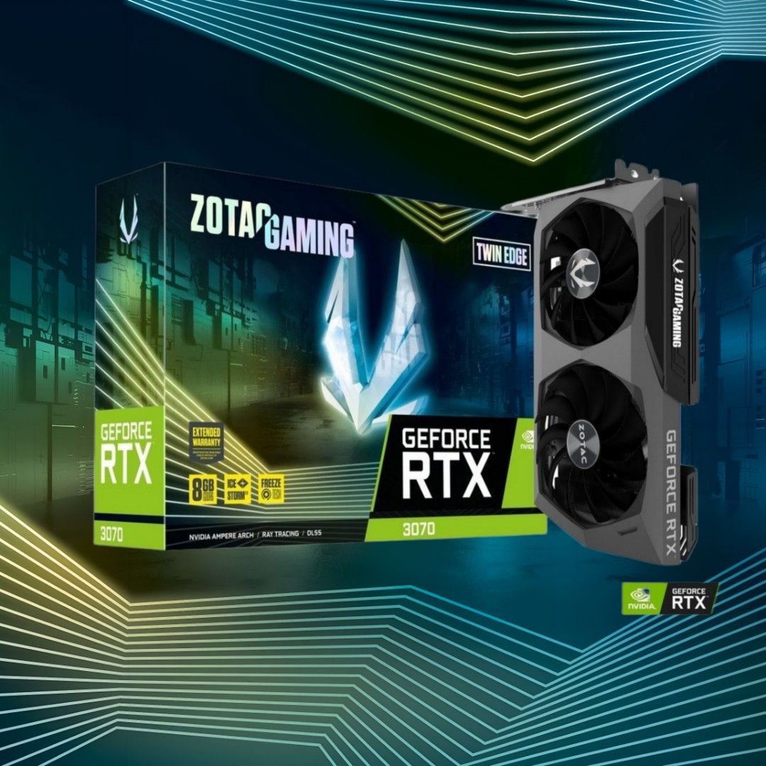 Zotac Twin Edge RTX 3070 8GB (Limited Stocks), Computers & Tech, Parts ...