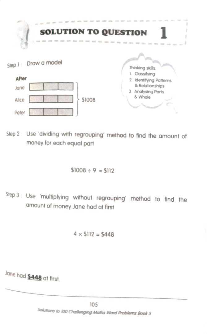 100 challenging math word problems and with solutions for primary 5 ...