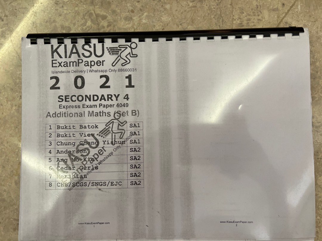 2021 Past Year Exam Papers for Additional Maths, Hobbies & Toys, Books & Magazines, Assessment ...
