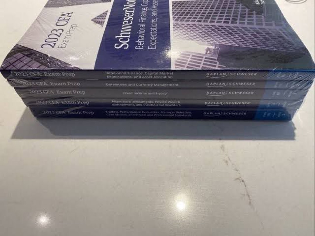 2023 CFA Kaplan Official Hardcopy Textbook Full set, Announcements on ... 2023 CFA Kaplan Official Hardcopy Textbook Full set, Announcements on ...