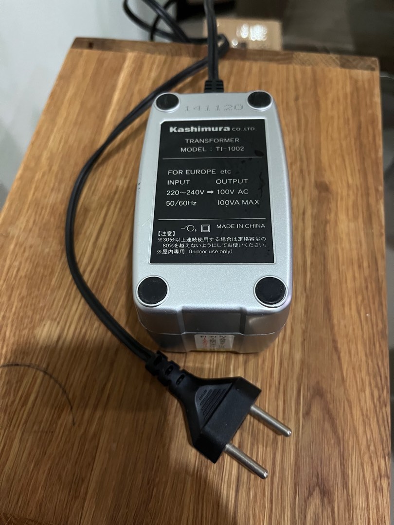 240v to 100v transformer 100watts max Made Japan, Computers & Tech ...