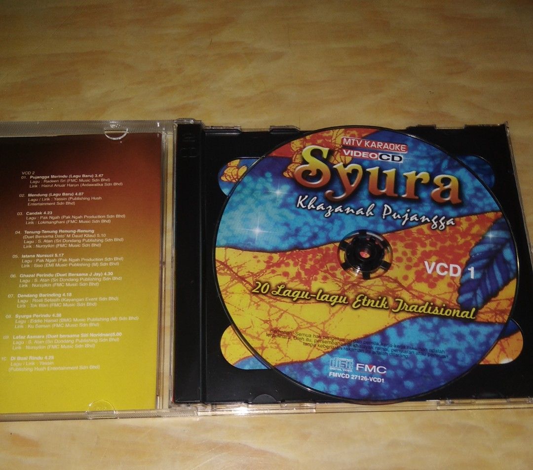 2VCD SYURA ORI dari FMC, Hobbies & Toys, Music & Media, CDs & DVDs on Carousell