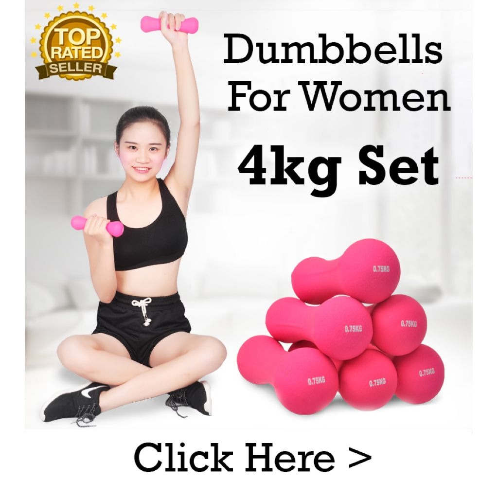 4kg dumbbells set (2kg per dumbbell), Sports Equipment, Exercise & Fitness, Weights & Dumbbells ...