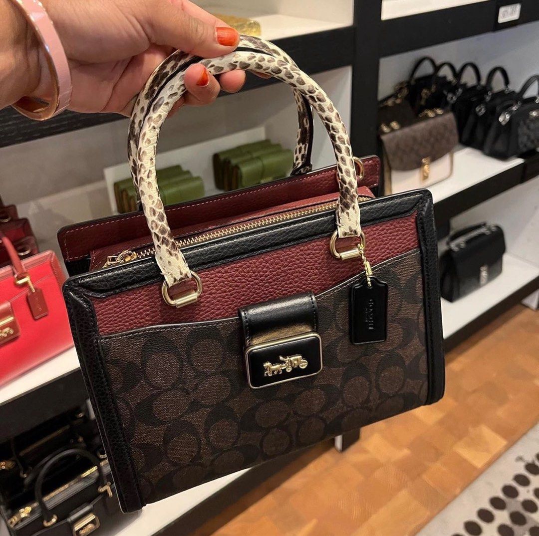 ( New Arrival ) Coach Grace CarryAll Bag, Women's Fashion, Bags ...