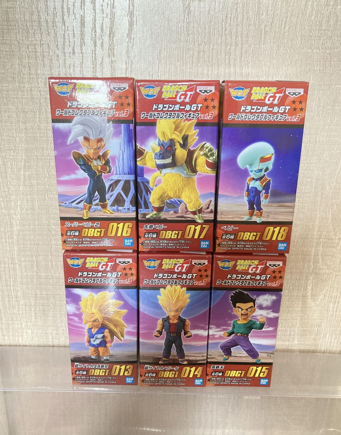 全新未開 WCF Banpresto 龍珠 dbgt dragon ball GT Wcf vol.3 全6款 孫悟空 超西 超級撒亞人3 比達 孫悟天 baby 貝比 大猿 013 014 ...