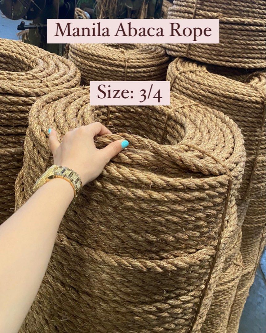 Abaca Rope/Pure Manila Rope, Commercial & Industrial, Construction ...