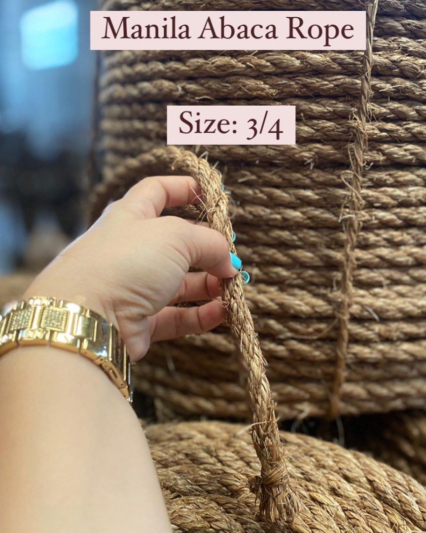 Abaca Rope/Pure Manila Rope, Commercial & Industrial, Construction ...