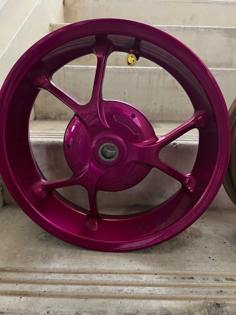 Aerox Magenta Purple Rims, Motorcycles, Motorcycle Accessories on Carousell