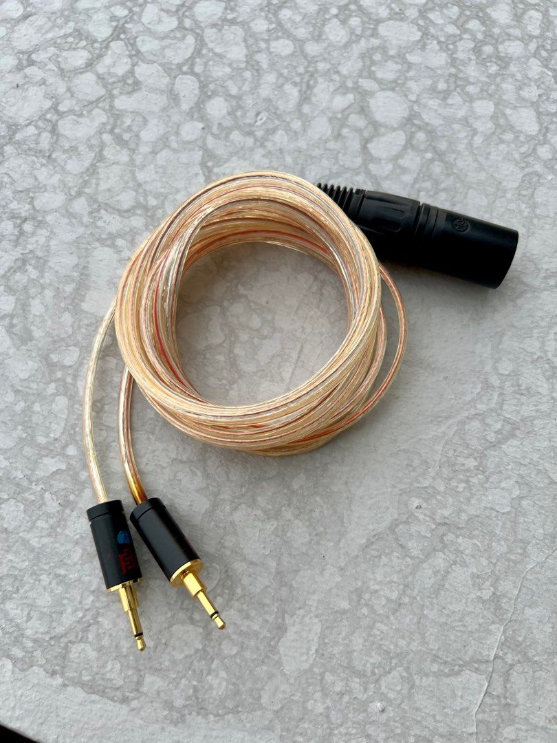 Alo audio Ribbon 4pin xlr Jack 2.5mm Eidolic pins headphone upgrade ...