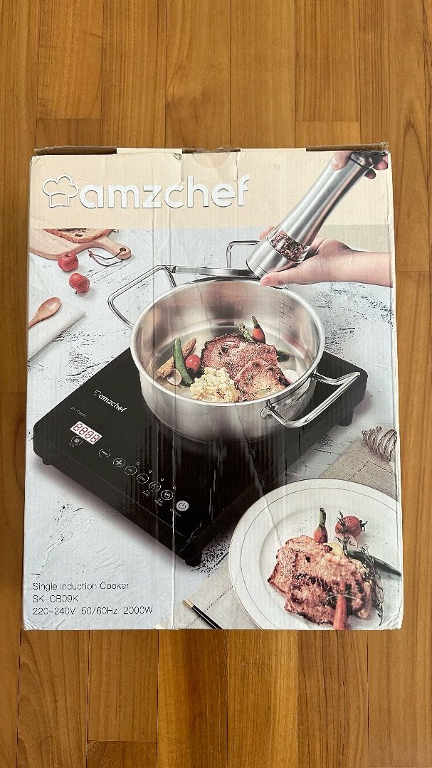Amzchef Single Induction Hob Induction Cooker, TV & Home Appliances ...