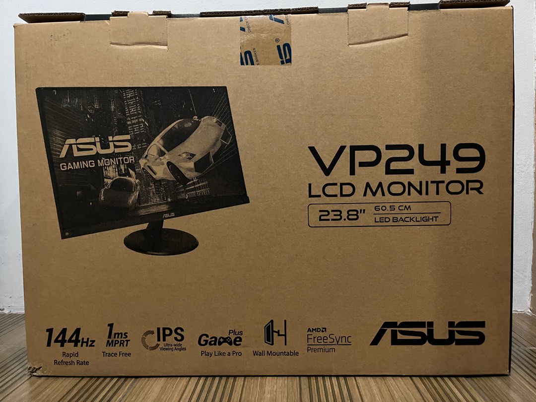 Asus VP249QGR 24inch 144hz 1ms IPS Monitor, Computers & Tech, Parts ...