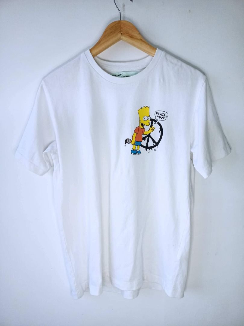 Authentic The Simpsons'x Off-white SS19 release, Men's Fashion, Tops ...