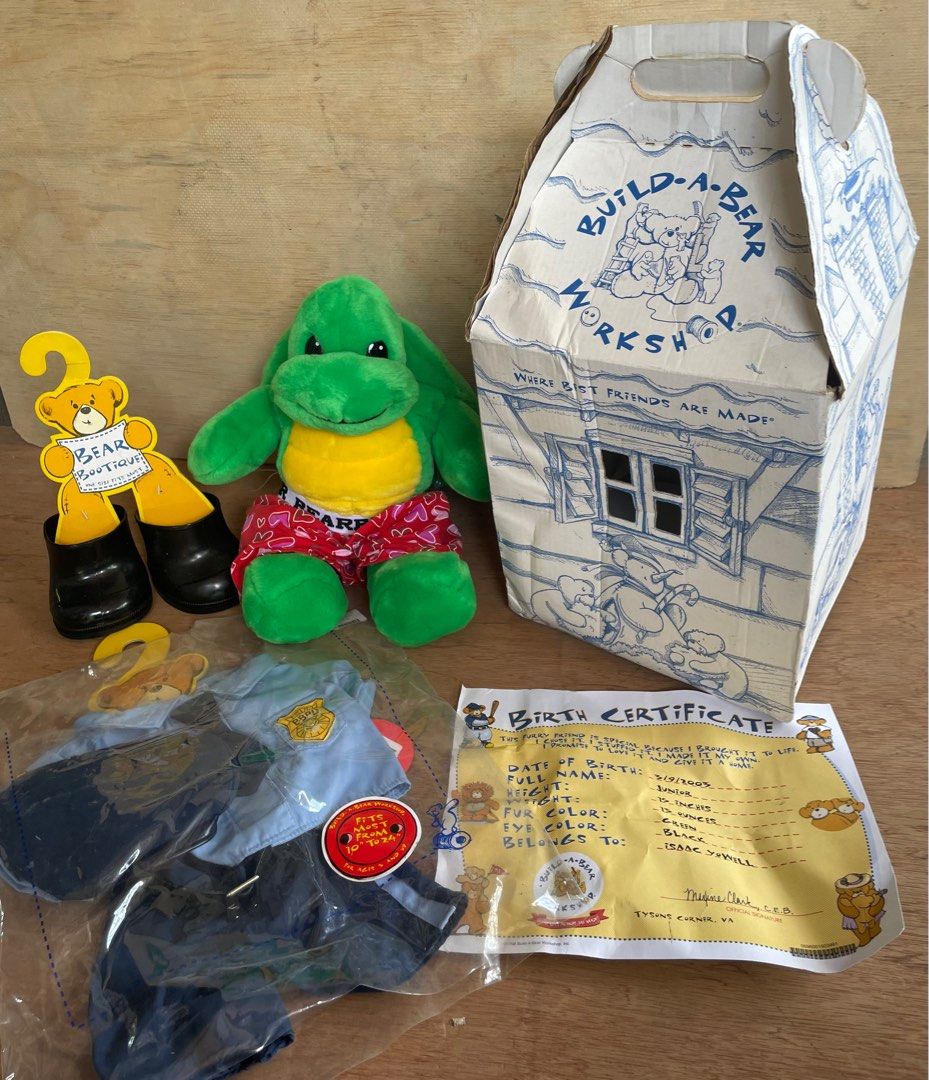 BAB Build a Bear Workshop Junior Turtle Complete with accessories ...