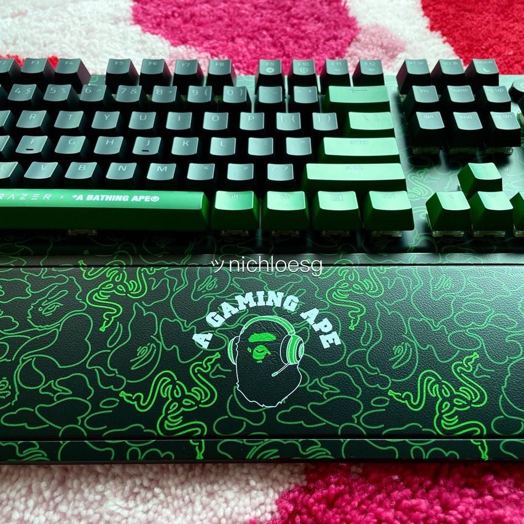 SALE ️BAPE X RAZER NEON CAMO BLACKWIDOW V3, Computers & Tech, Parts ...