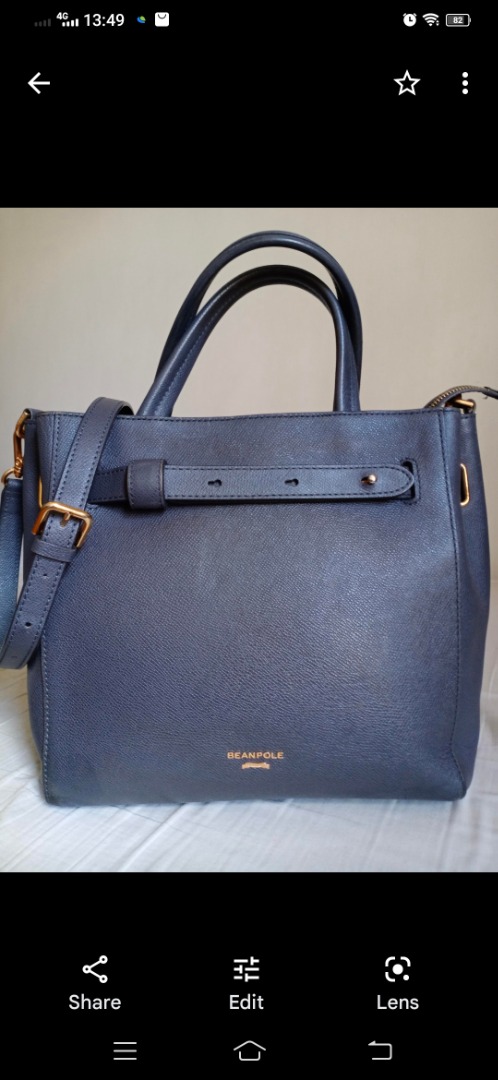 Beanpole 2-way Leather Bag (pre-loved), Luxury, Bags & Wallets on Carousell