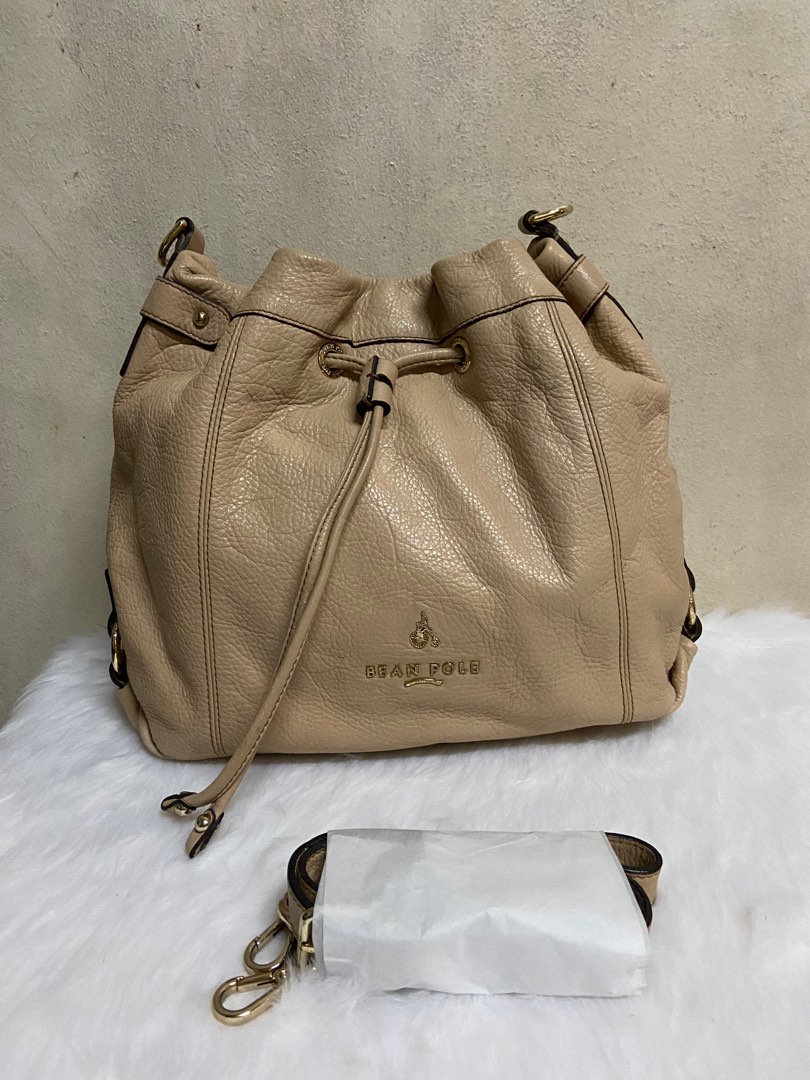 Beanpole beige bucket bag, Women's Fashion, Bags & Wallets, Cross-body ...