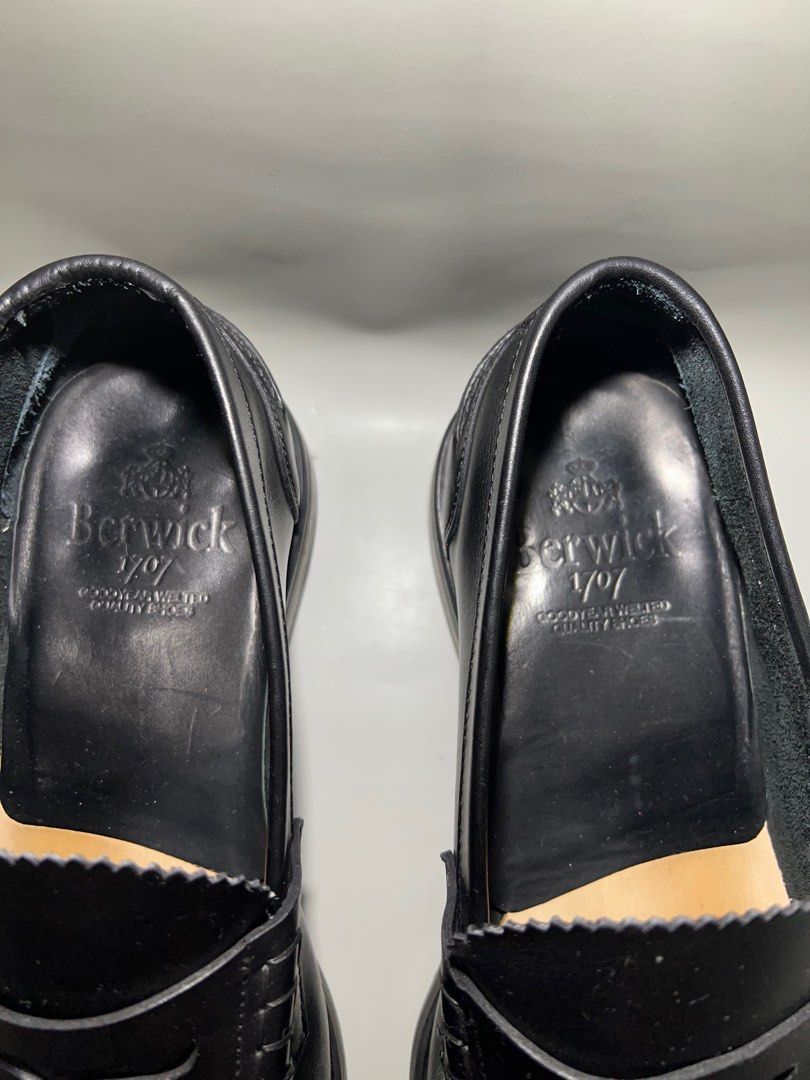Berwick 1707 Penny Loafers (5169) Black Leather - Goodyear Welted, Men ...