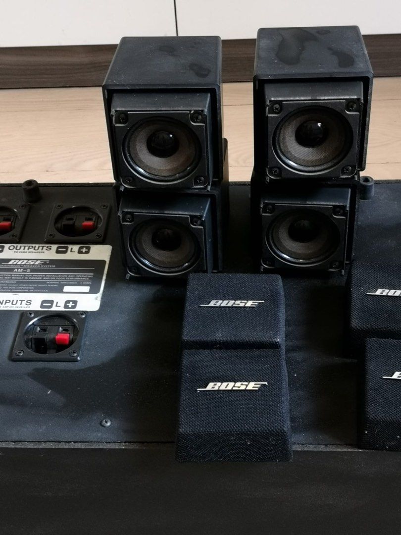 Bose speaker system Model AM5 -2 cubic +1 subwoofer., 音響器材, Soundbar、揚聲器、藍牙喇叭、耳擴 - Carousell
