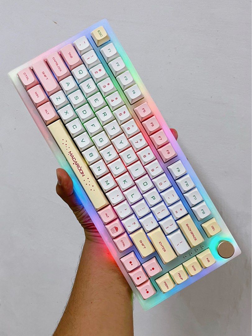 Brand new Fully modded 75% Gasket Mounted Custom Mechanical keyboard (full set) + Freebie ...